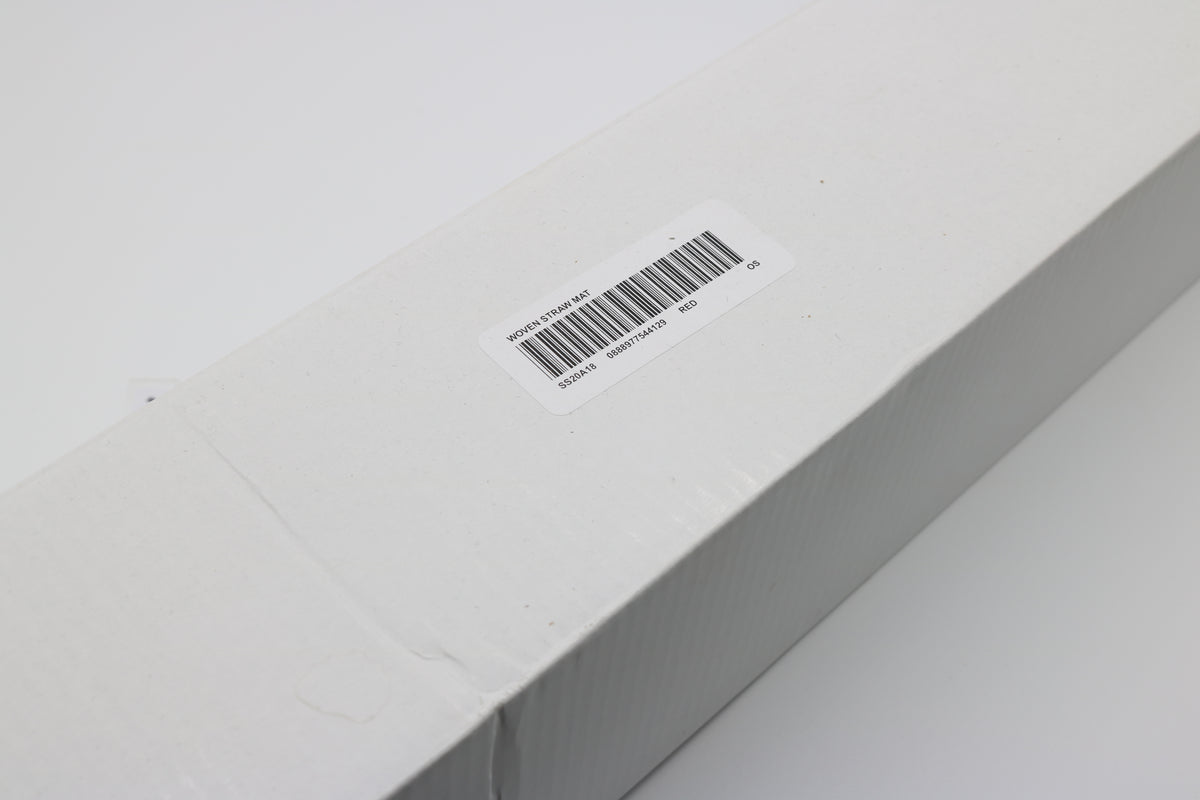 Supreme Woven Straw Mat Red – baytotheworld